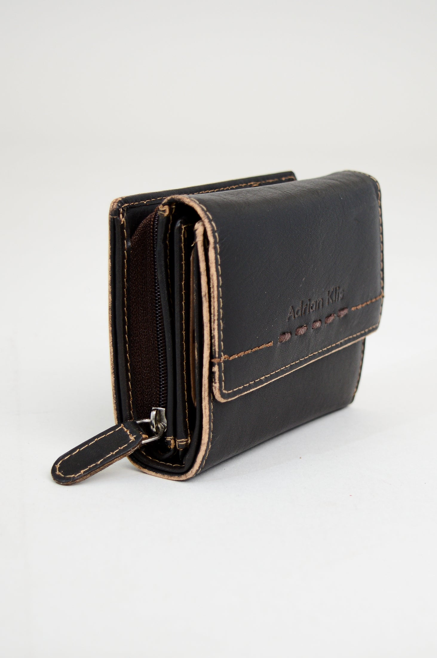 Adrian Klis 106 Unisex Wallet, Vintage, Leather – LTD USA WEBSITE BLUE SKY