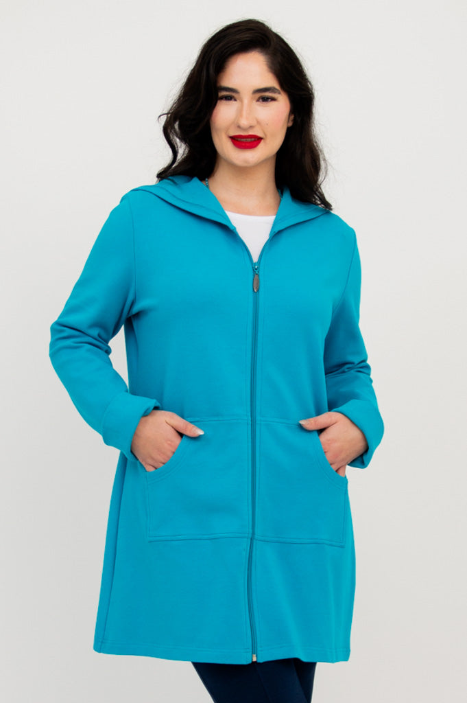 Cortes Jacket, Turquoise, Cotton – LTD USA WEBSITE BLUE SKY