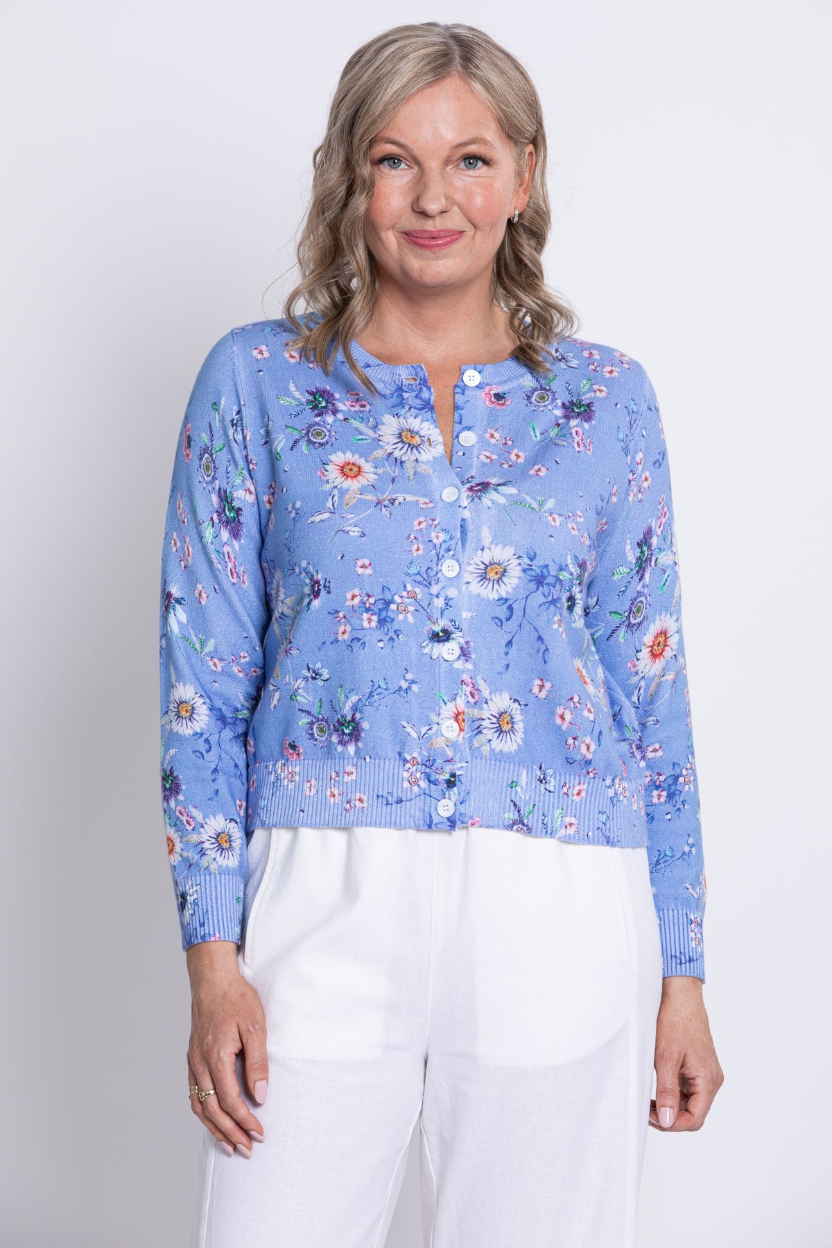Patti Cardigan, Peri Daisy, Cotton – LTD USA WEBSITE BLUE SKY
