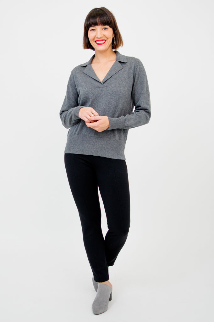 Astrid Sweater, Graphite, Cotton – LTD USA WEBSITE BLUE SKY