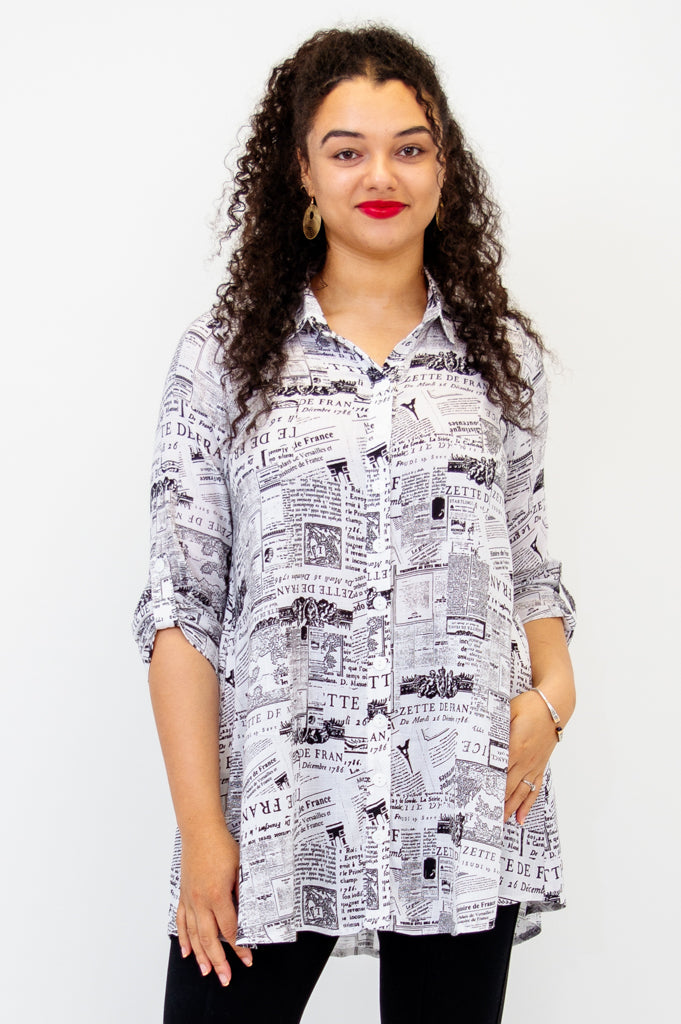 Celine Blouse, French News, Linen Bamboo- Final Sale – LTD USA WEBSITE ...