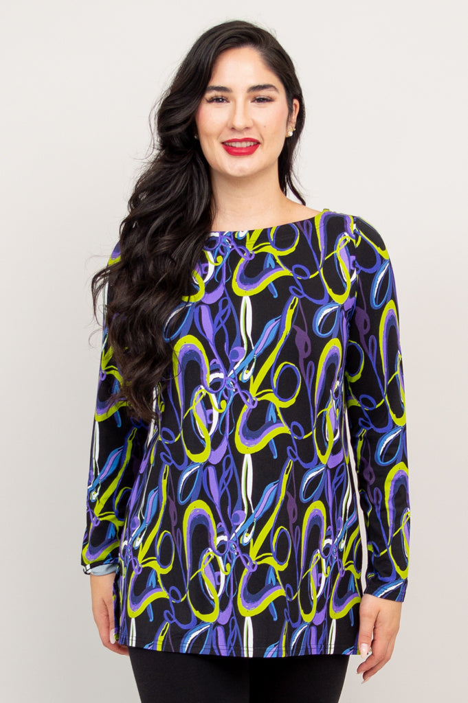 Cheerful Tunic, Swiggle, Bamboo - Final Sale – LTD USA WEBSITE BLUE SKY
