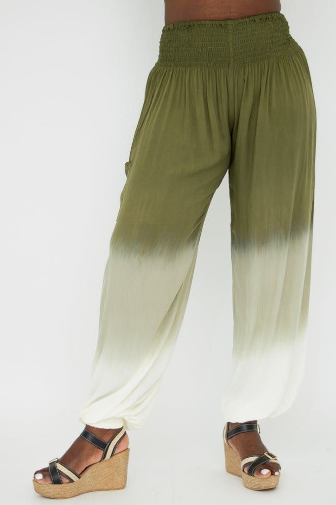 Embra Pants, Green Dip-Dye – LTD USA WEBSITE BLUE SKY