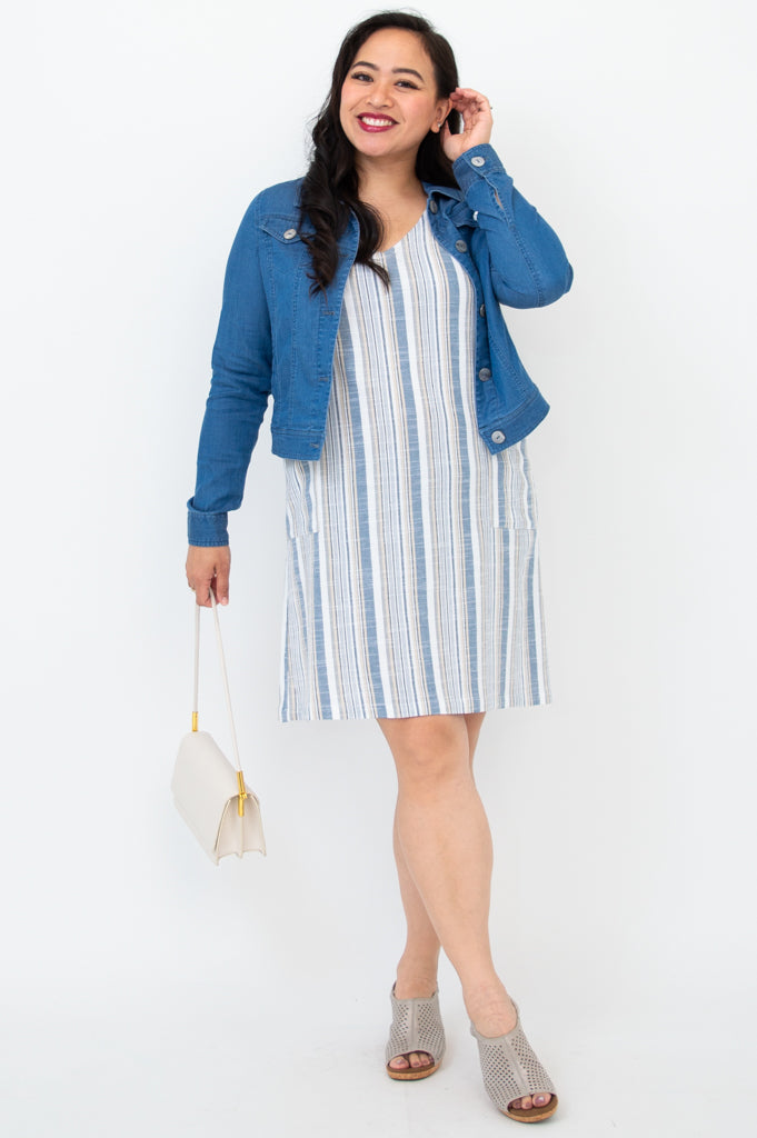 Colleen Jacket, Tencel Denim – LTD USA WEBSITE BLUE SKY