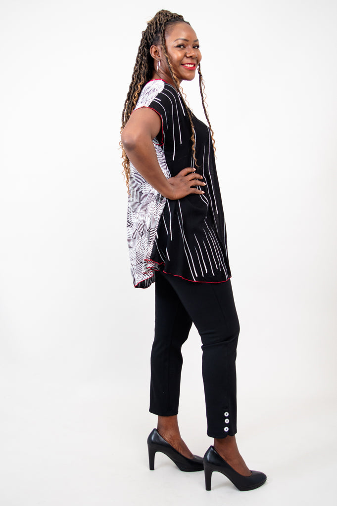 Gayle Top, Textured Abstract – LTD USA WEBSITE BLUE SKY