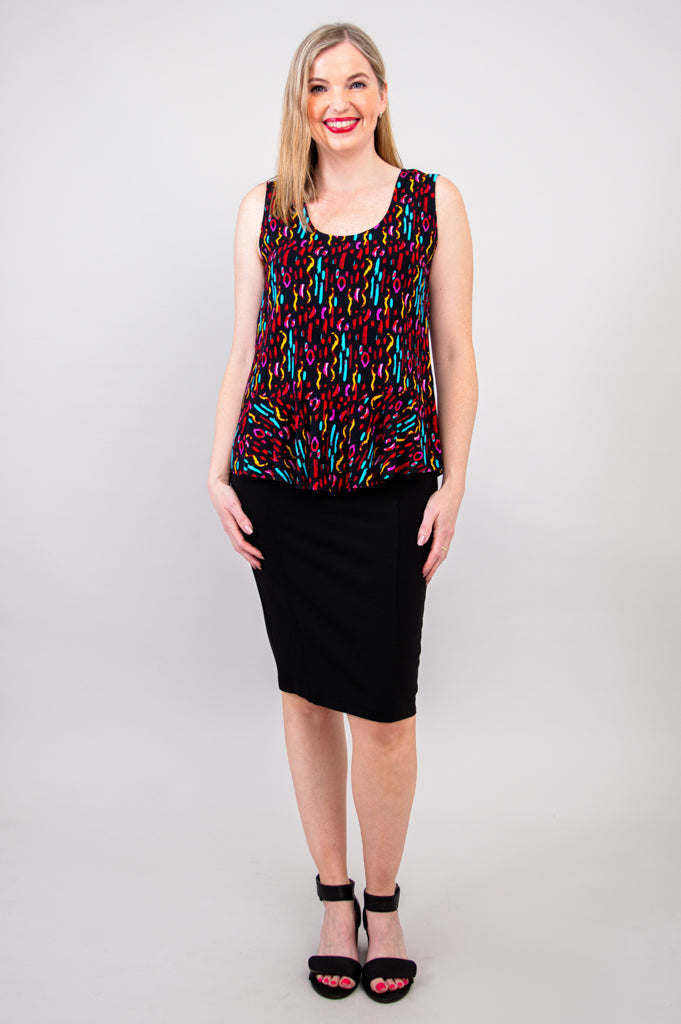 Ginny Tank, Conga, Linen Bamboo – LTD USA WEBSITE BLUE SKY