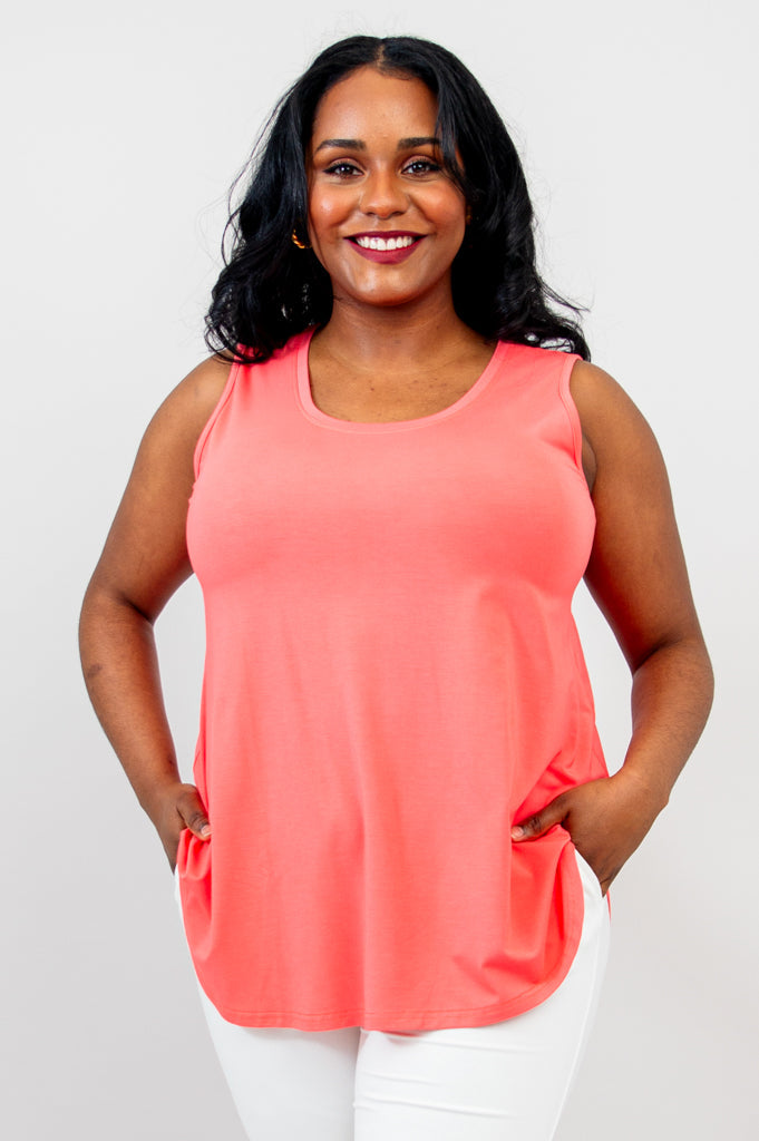 Jazz Tank, Coral, Bamboo -Final Sale – LTD USA WEBSITE BLUE SKY