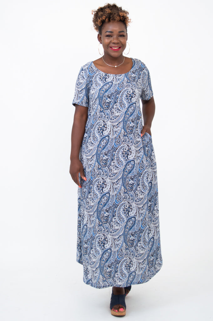 Martha Dress, Simplicity, Linen Bamboo – LTD USA WEBSITE BLUE SKY