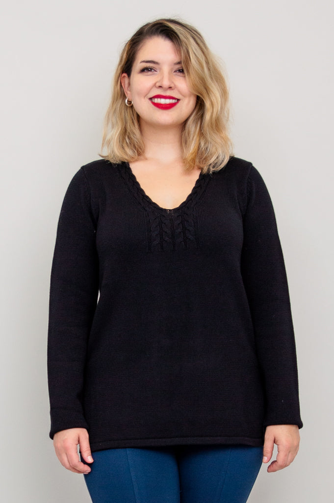 Muni Sweater, Black, Cotton - Final Sale – LTD USA WEBSITE BLUE SKY