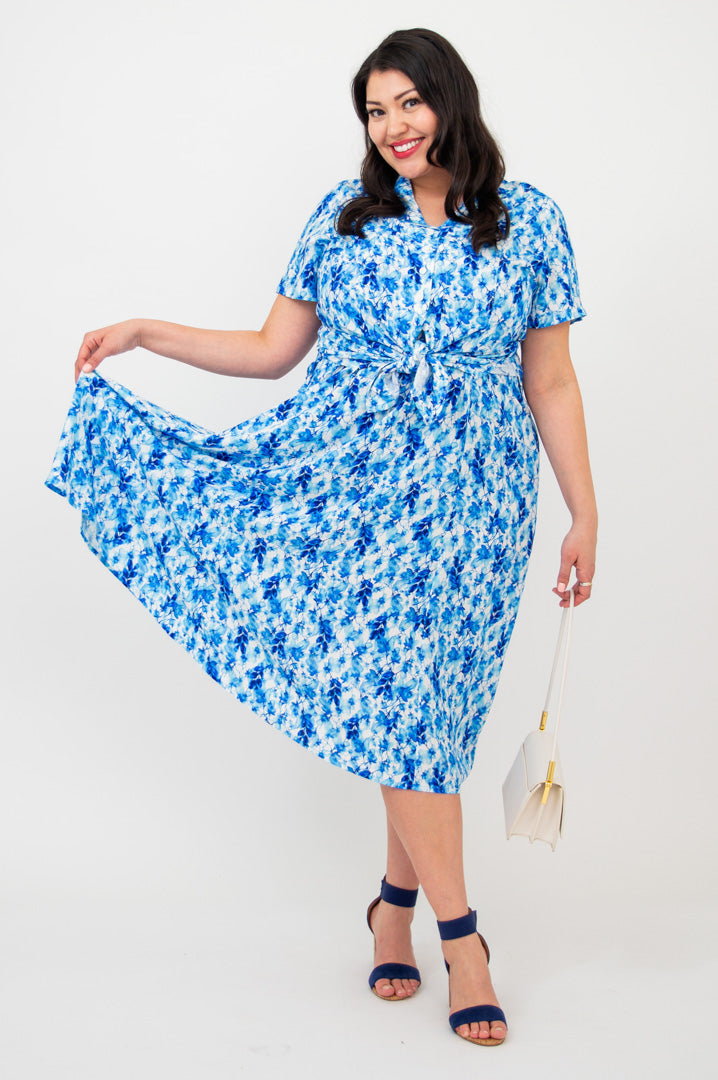 Samantha Top, Misty, Woven Bamboo – USBlueskyclothingco