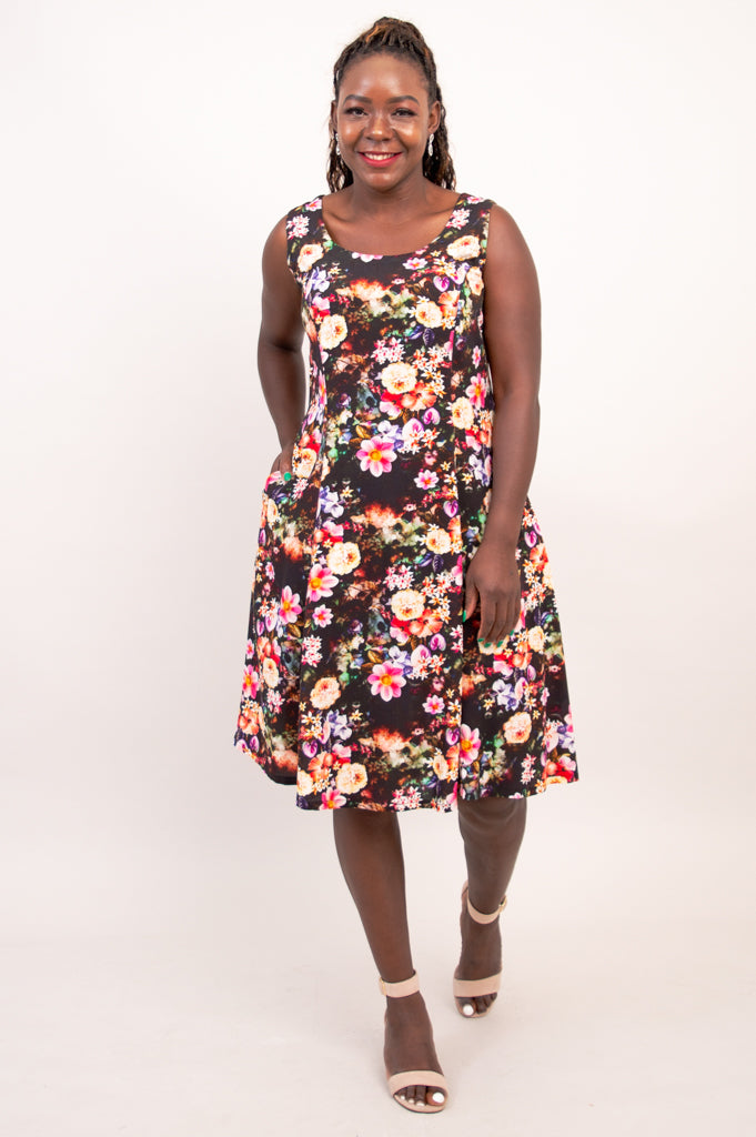 Sara Dress, Risolo, Woven Bamboo- Final Sale – LTD USA WEBSITE BLUE SKY