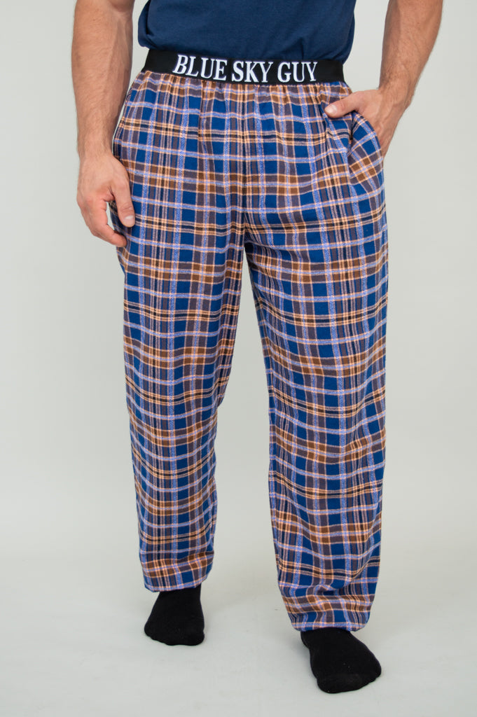 Tanner Pant, Blue Plaid, 100% Cotton – LTD USA WEBSITE BLUE SKY